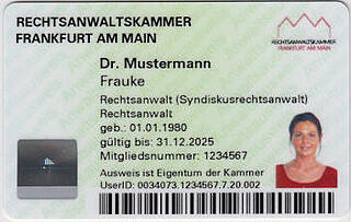 Anwaltsausweis | Rechtsanwaltskammer Frankfurt am Main